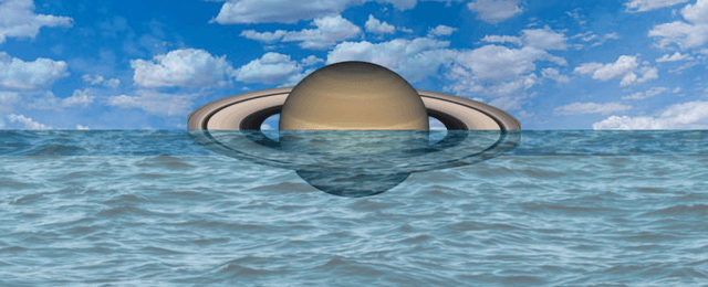 Saturn the planet with the lowest density is lighter than water and ...