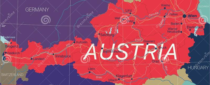 Austria is a landlocked country that shares a border with 8 other ...