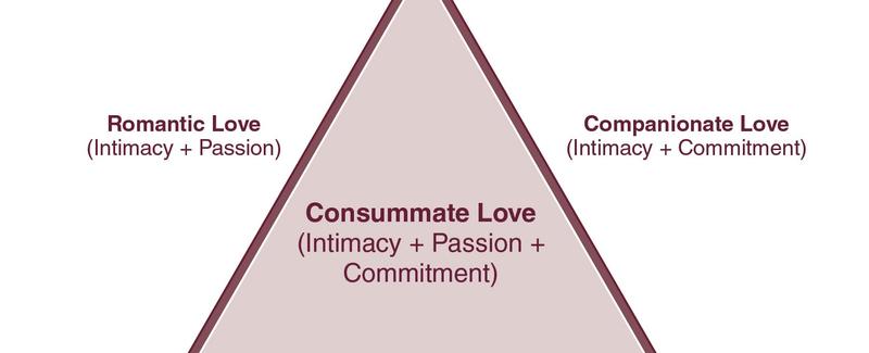 The triangular theory of love suggest a clear formula for the ...