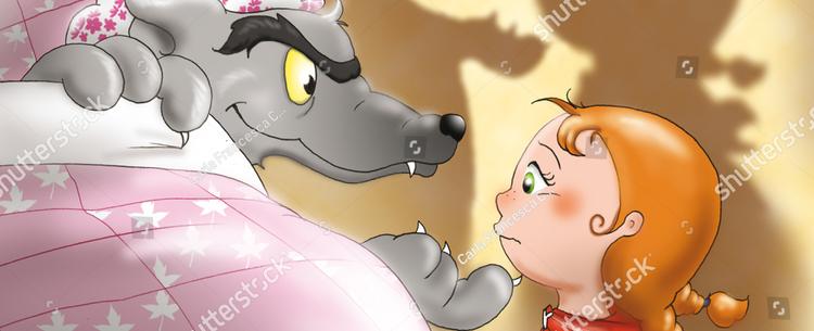 In older versions of little red riding hood the girl and the wolf eat ...