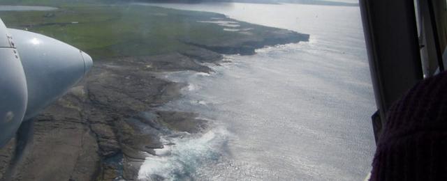 The islands of westray and papa westray in scotland are connected by ...